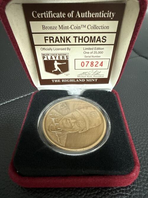 Frank Thomas Highland Mint Coin Chicago White Sox Hall of Fame baseball ...