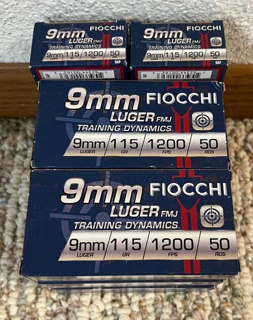 9mm Ammo- Fiocchi 115 grain FMJ- 400 rounds | Bismarck, ND