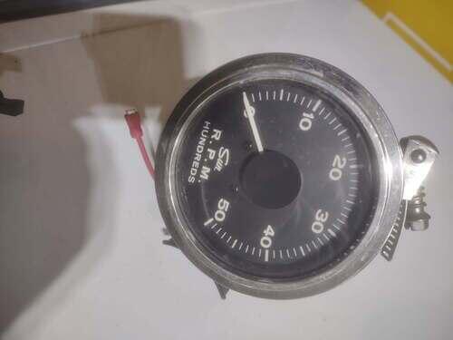 SUN TACHOMETER, OLD SCHOOL FROM THE 60'S. HAS BRACKET TO WRAP AROUND ...