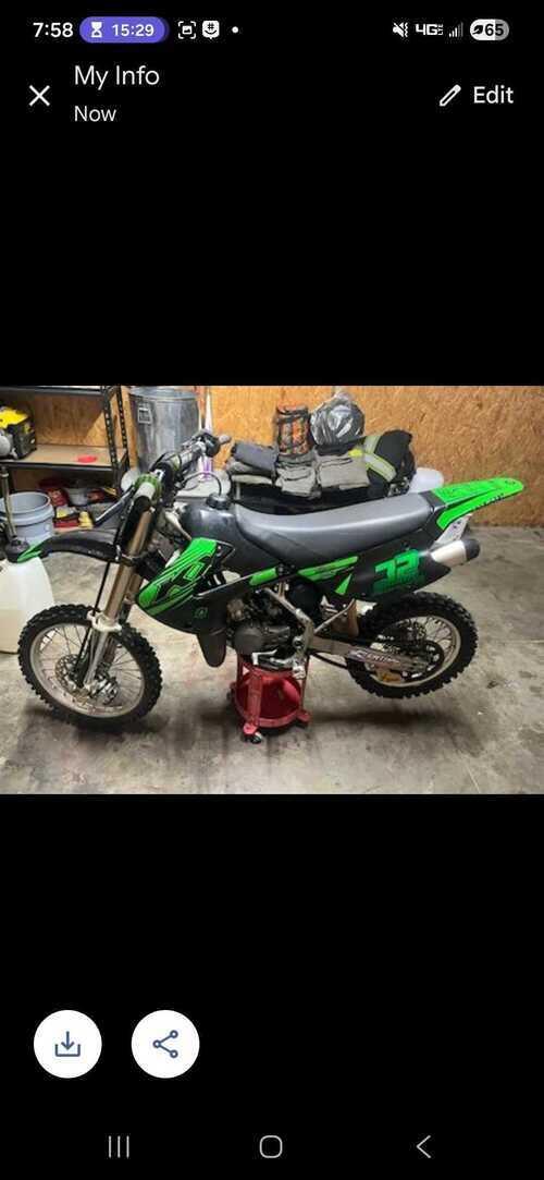 Like new, 2010 kx 85, new jugs, head, piston rings, gaskets, chain, sprocket, tire | Watford ...