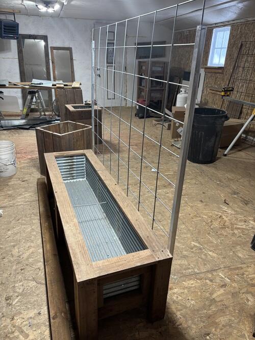 Planter box for growing cucumbers vertically | Steele, ND