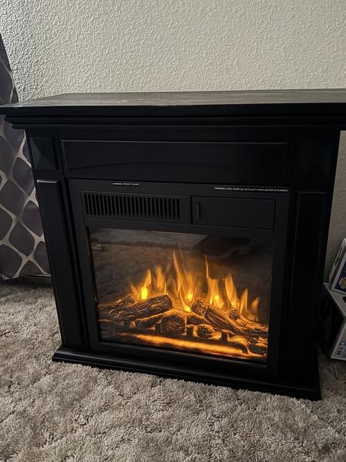 Electric fireplace heater. Has two heaters and works very well. Like ...