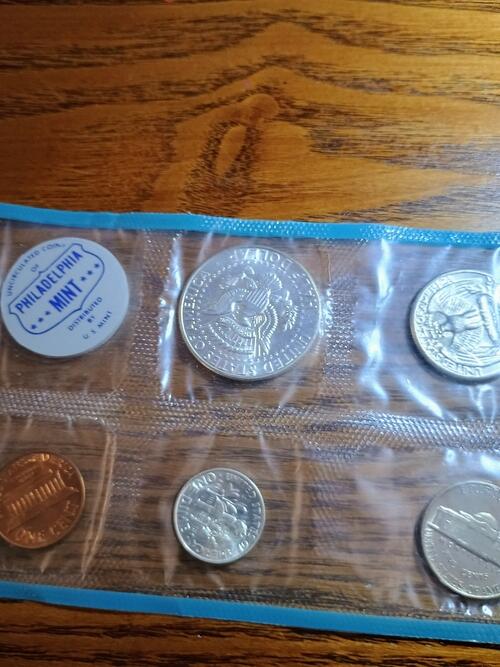 SILVER 1964 mint set - Brilliant uncirculated 60 year old plus coins ...