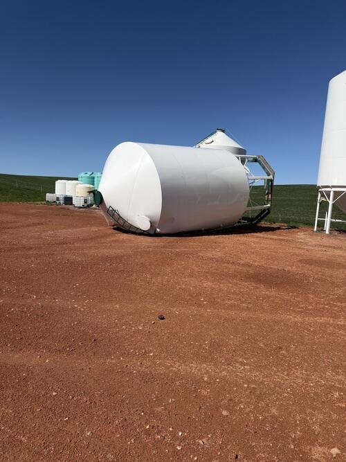 Damaged Amber Waves Bin | Dickinson, ND