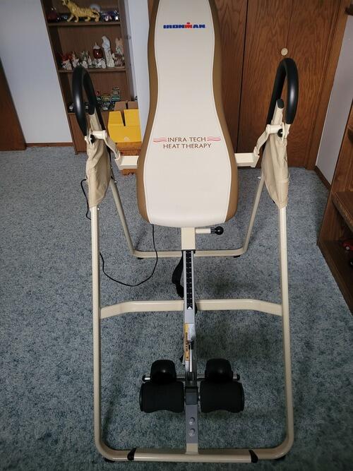 Ironman Heat Therapy Inversion table. Completely assembled with remote ...