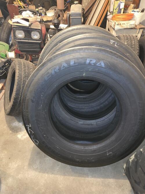 New general recaps 11R24.5 never been mounted 200 each total of 3 ...