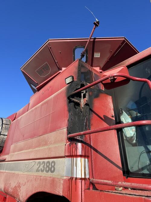 For sale 2005 cih 2388 combine with slight fire damage. Buy the whole ...