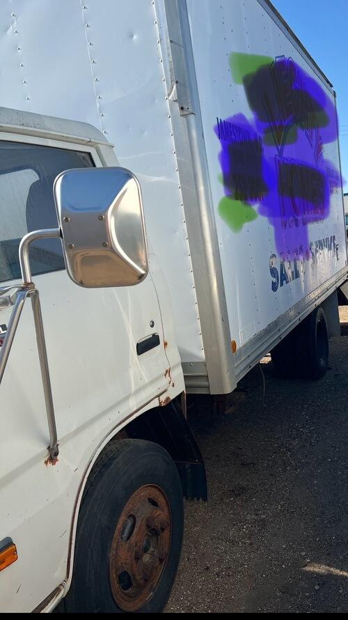 1985 Izuzu cab over van body. Cube box is 14 feet long. Diesel engine ...