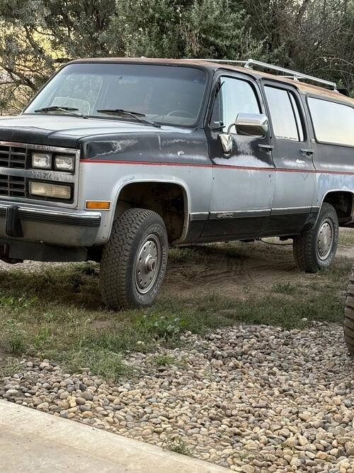 1991 suburban. Last of the square body year and solid front axle. Has ...