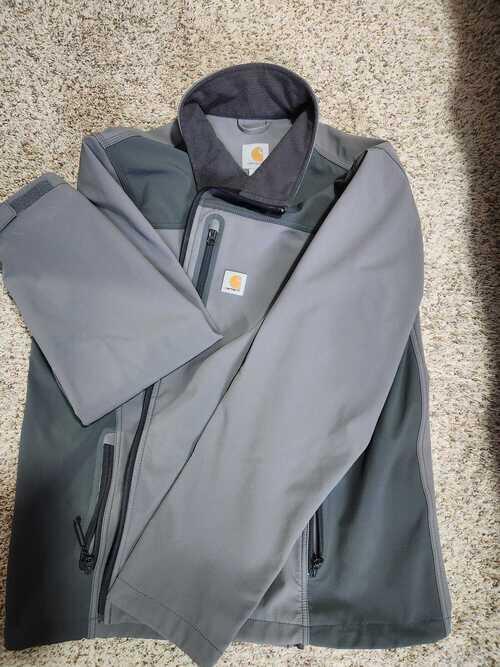 Carhartt Jacket Mens XXL, Two Tone Grey, Lightweight, Soft Shell, Full Zip, No Hoo | Minot, ND