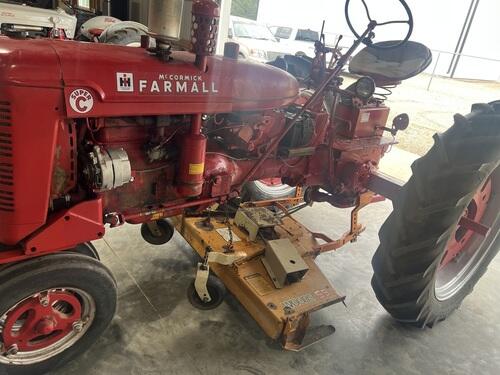 Used 1948 Farmall Super C tractor with Woods 59 belly mower. New rims ...