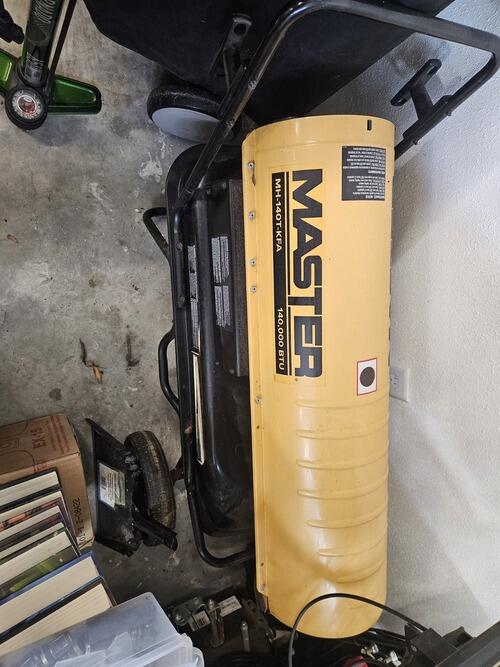 Master Kerosene/Diesel Forced-Air Heater, 3,500 sq. ft., 140,000 BTU ...