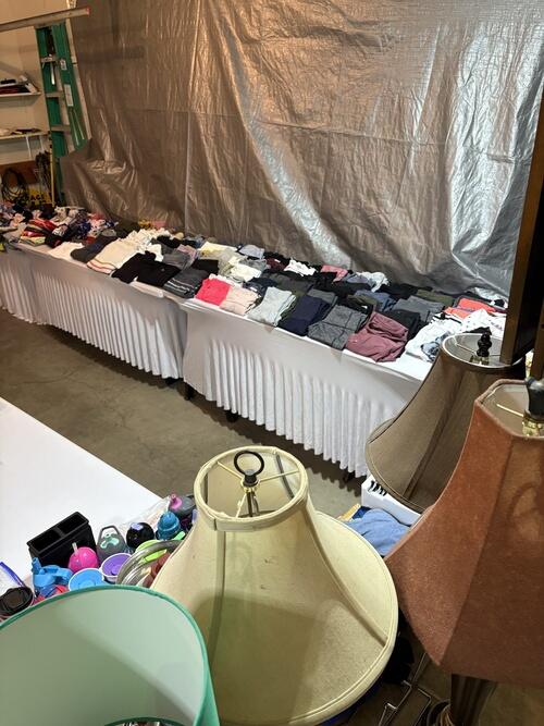 Huge 3 party garage sale. Lots of dresses size sm - lg, mens clothes ...