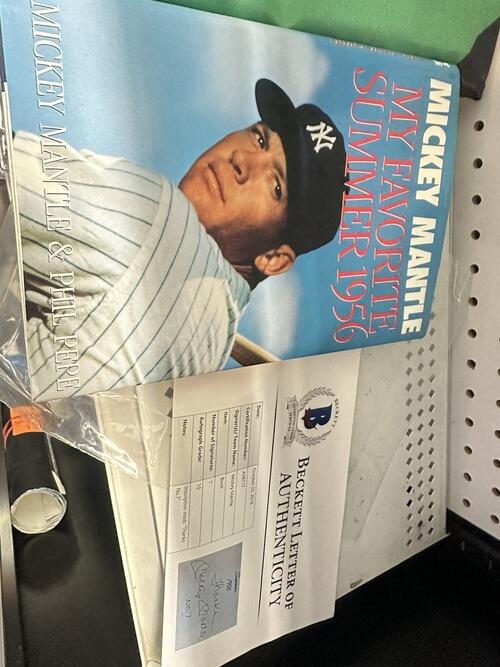 Signed Mickey mantle book with COA | Bismarck, ND