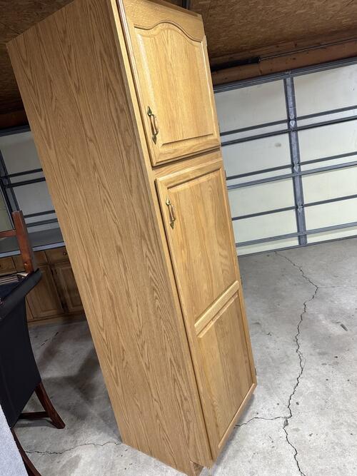 Kitchen cabinets cupboard pantry cabinet storage shelf | Harvey, ND