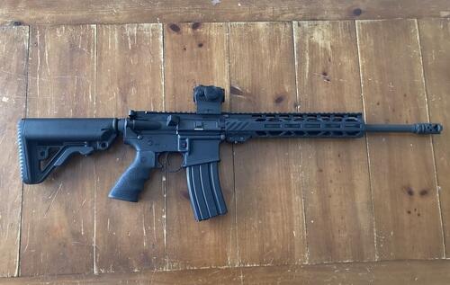 Rock river factory rifle. Very low round count, probably not even 100 ...