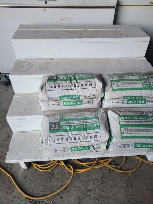 Steps 4 ft wide 4 steps high. Used at our camper. Sand bags don't go with. | Minot, ND