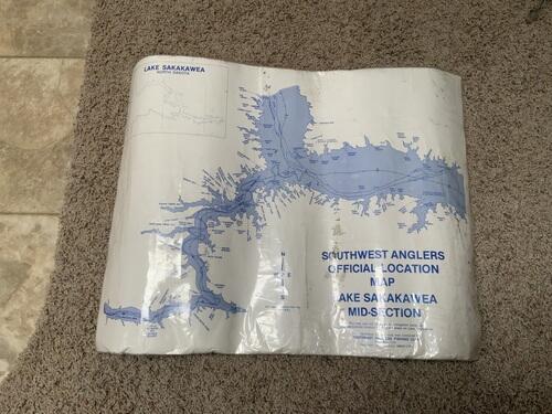 Two sided laminated map from Missouri River to little knife to van hook ...