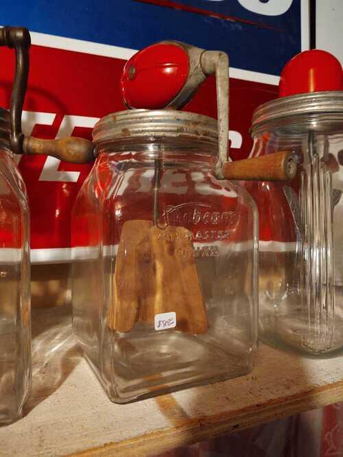 Butter churn, many different sizes and shapes available on these churns ...