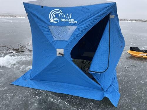 Clam Base camp thermal ice fishing hub | Dickinson, ND