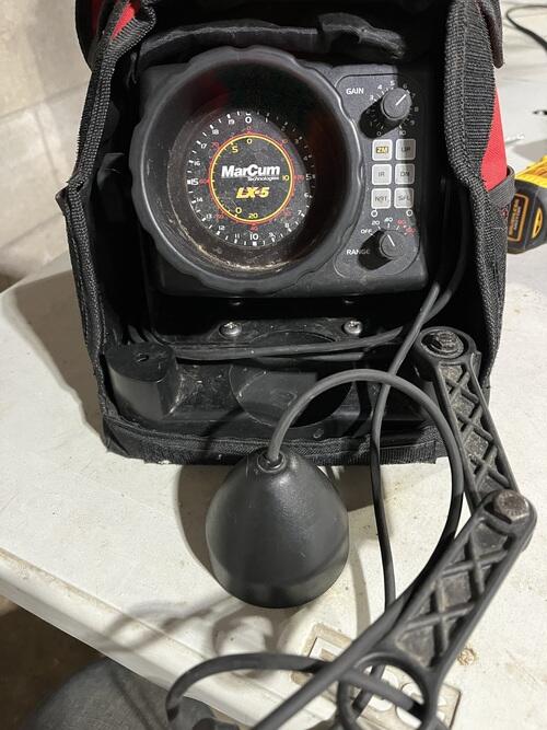 I have a marcum fish finder works good I just want something different ...