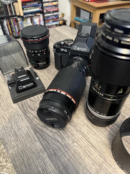 Canon F1N & rare FD lenses | Mandan, ND
