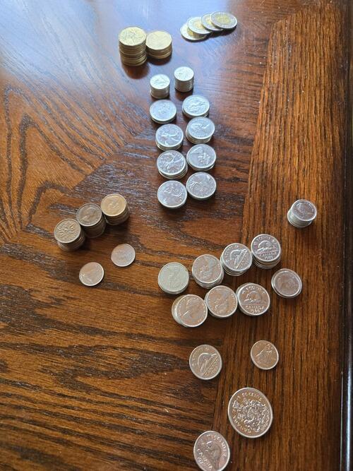 Canadian coins all sorts and dates, face value $37.20. $25 cash only ...
