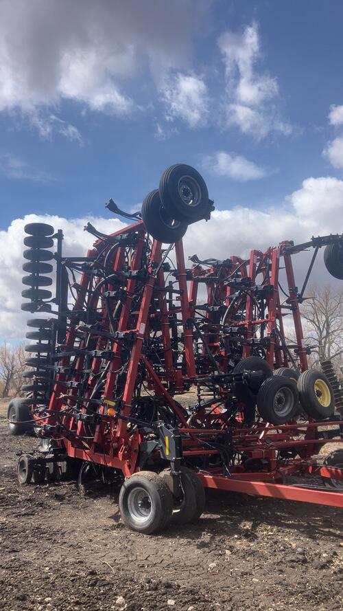 2014 case ih 400 flex hoe drill 3430 air cart | Butte, ND