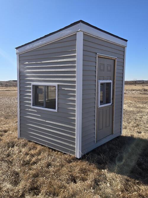 Hunting shed 7 ft x 7 ft. Steel siding and steel door. 36x24 and 24x24 ...