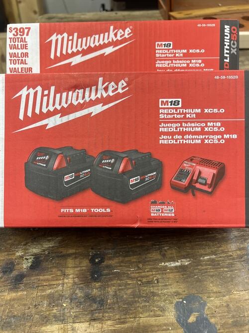 New unopened two xc5.0 batteries and charger $125 apiece three boxes ...
