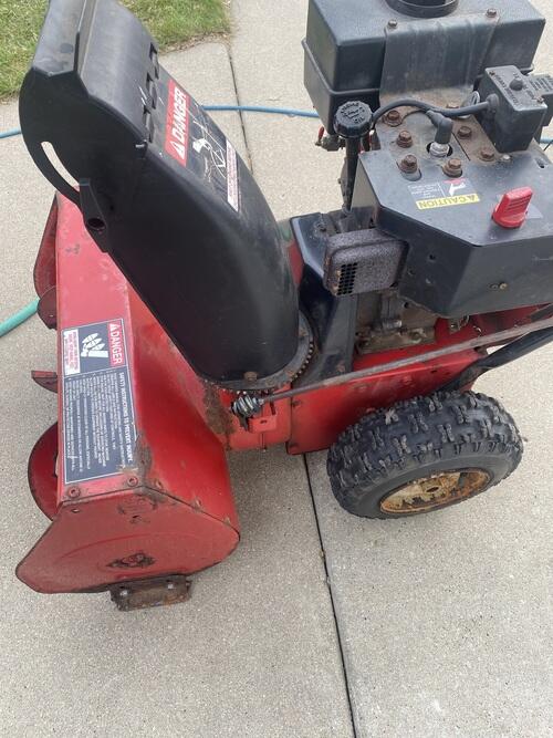 Snapper six horse 22 inch cut two stage snowblower with electric start ...