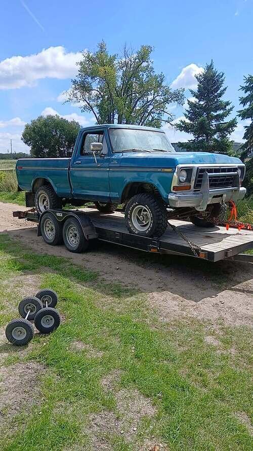 Hard to Find 1978 Ford F150 4x4 short bed. 351m 4 speed. New ebelbrock ...