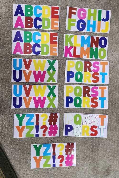 2.25" alphabet stickers. Non-smoking home. | Bismarck, ND