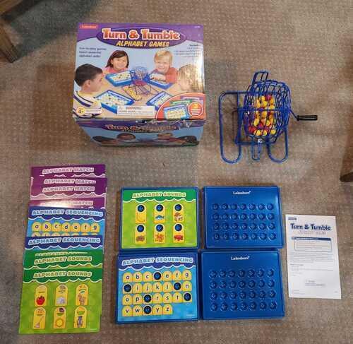 Lakeshore Turn & Tumble Alphabet Games set. Designed to help children ...
