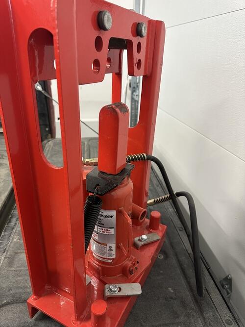 Weld strap bender, this is a standard setup. | Williston, ND