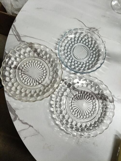 Anchor Hocking Bubble pattern plates also known as bullseye. | Bismarck, ND