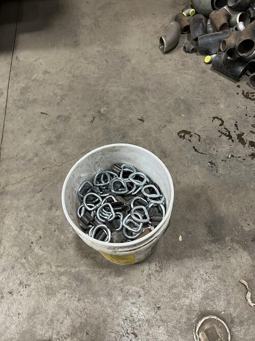 5 gallon bucket full of D ring mounts | Stanley, ND