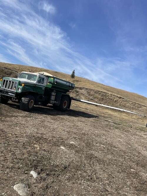 Loral floater truck60ft booms Motor that runs the fan has been replaced ...