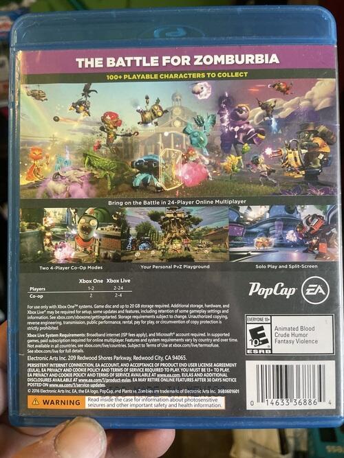 Plants versus zombies : GW2 game for XBOXONE | Mandan, ND