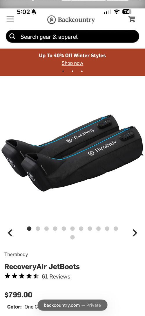 Thera recovery air jet boots. Only one year old. Just never use. Like ...